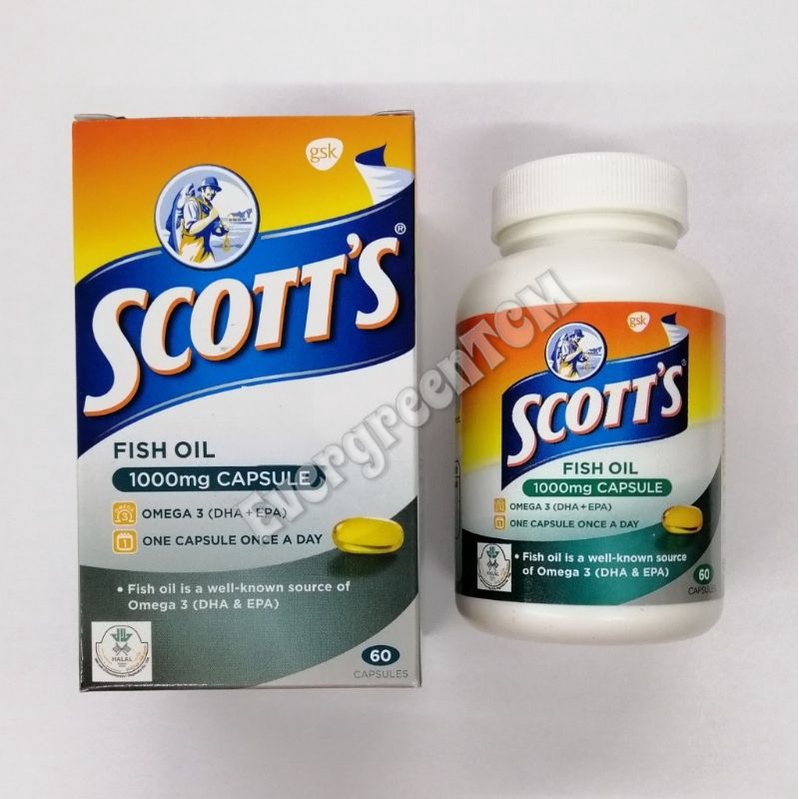 Scott's Fish Oil 1000mg Capsule 司各脱 鱼油 | Shopee Malaysia