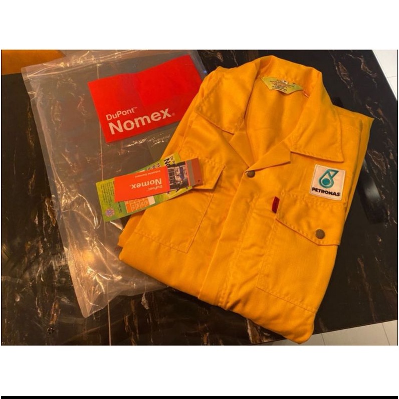 Coverall Kuning Petronas Nomex Yellow Logo~Safety Yellow Coverall fire ...