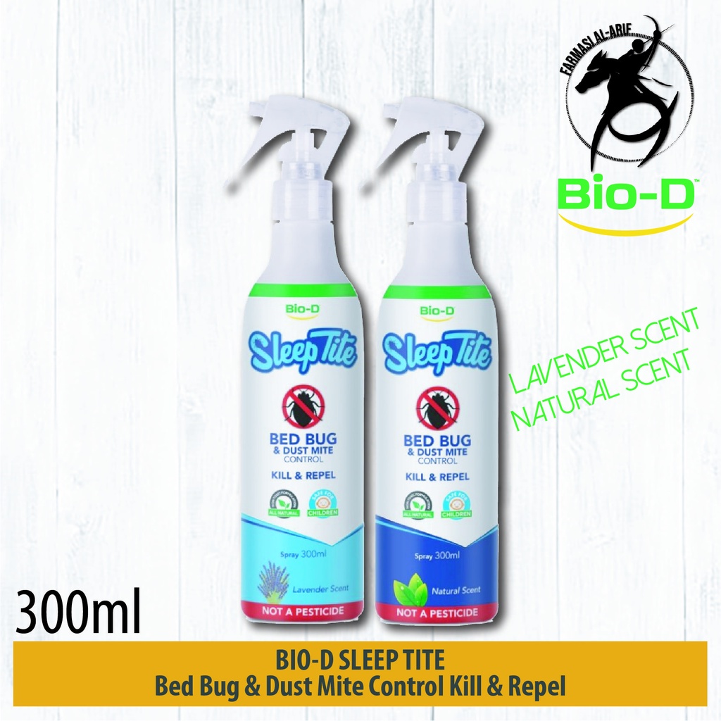 Bio-D Sleep Tite Bed Bug & Dust Mite Control Kill Repel 300ml [Natural ...