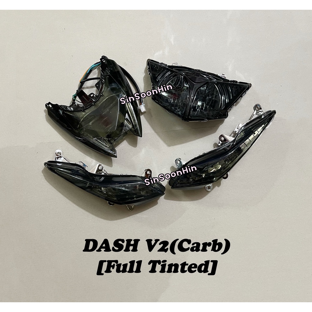 Honda WAVE DASH110 NEW V2 DASH110-V2 Head Lamp + Front Signal + Tail Lamp Assy [TINTED] | Shopee ...