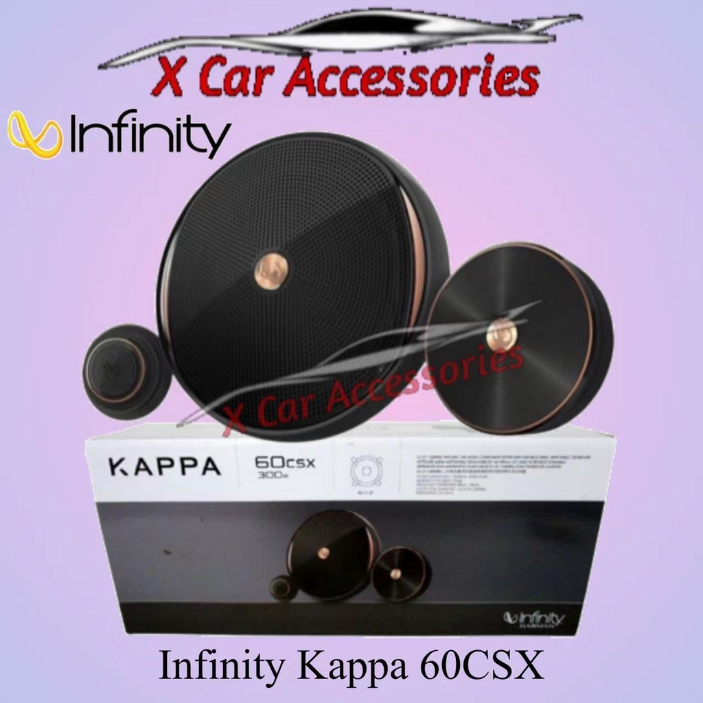 Infinity Kappa 60CSX 6-1/2" (160mm) two-way car audio component system ...