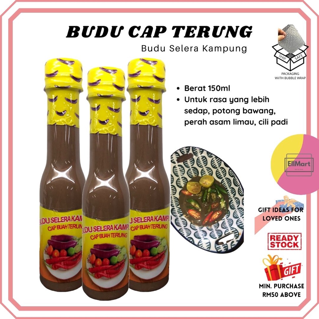 Budu Cap Terung Budu Terengganu Budu Kampung [150ml] | Shopee Malaysia