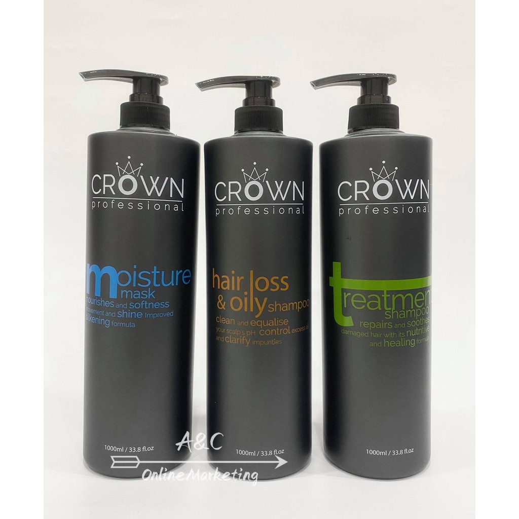 Crown Professional Shampoo / Conditioner 1000ml (Hair Loss & Oily ...