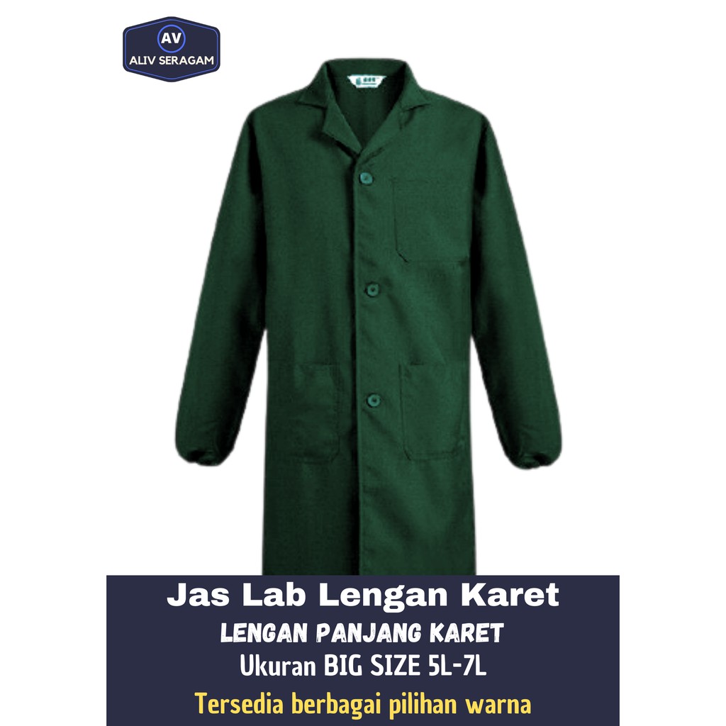 Rubber Sleeve End PPE Lab Coat Large Size 5L to 7L | Shopee Malaysia