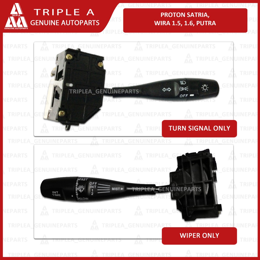 NEW🔥 Turn Signal Switch Proton Wira Satria Putra Wiper Switch Only ...