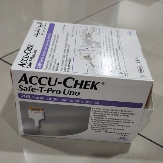 Accu-Chek Safe-T-Pro Plus Plus+ + Lancet Device SafeT Safetpro tpro ...