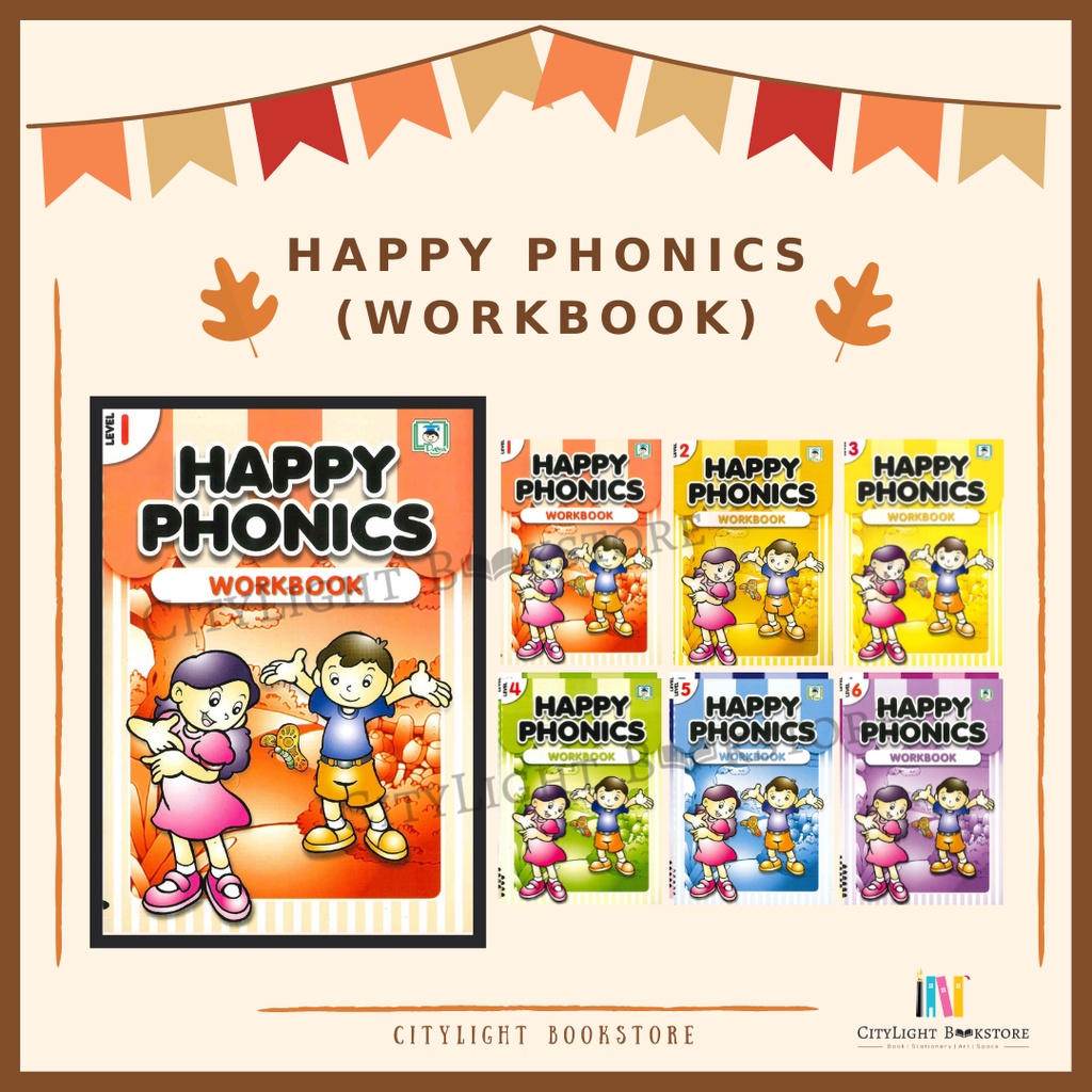 [CITYLIGHT] Buku Latihan: Happy Phonics Level 1-6 (Workbook) (Daya ...