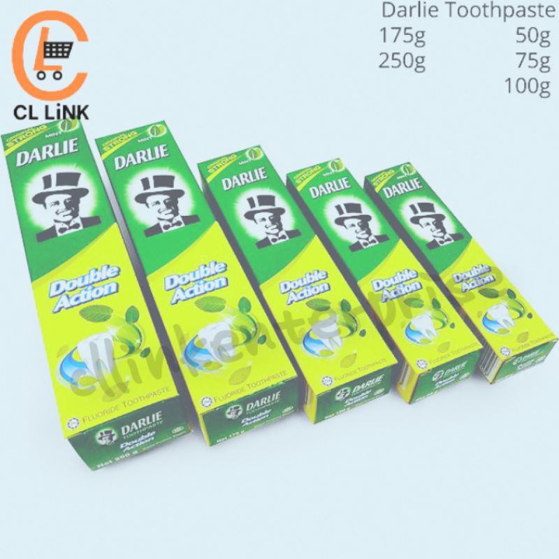 Darlie Toothpaste 50g/75g/100g/175g Double Action Fresh + Clean Natural ...