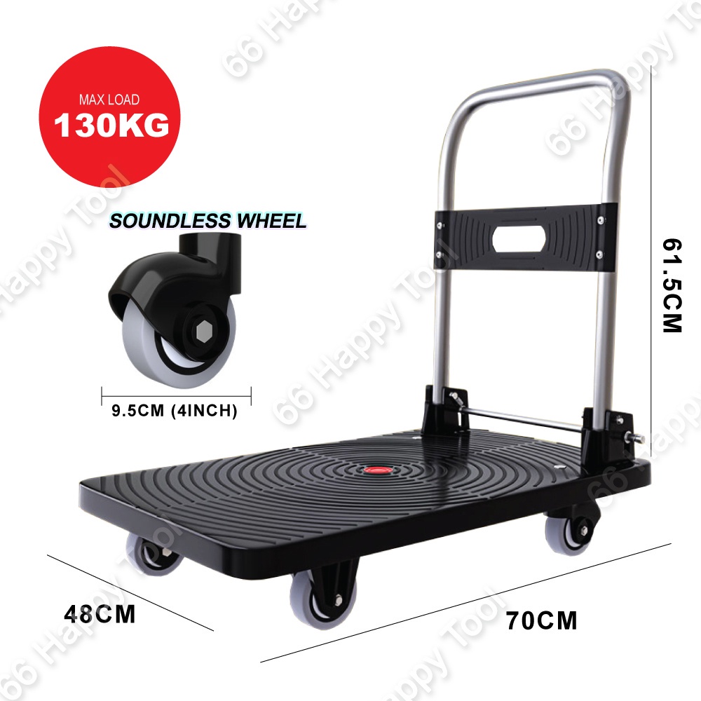 Heavy Duty 130KG/150KG/300KG Foldable PVC Platform Hand Truck Trolley ...