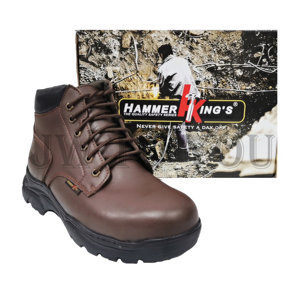 Original Hammer King's Medium Cut Laced Safety Boots - HK13014 | Shopee ...