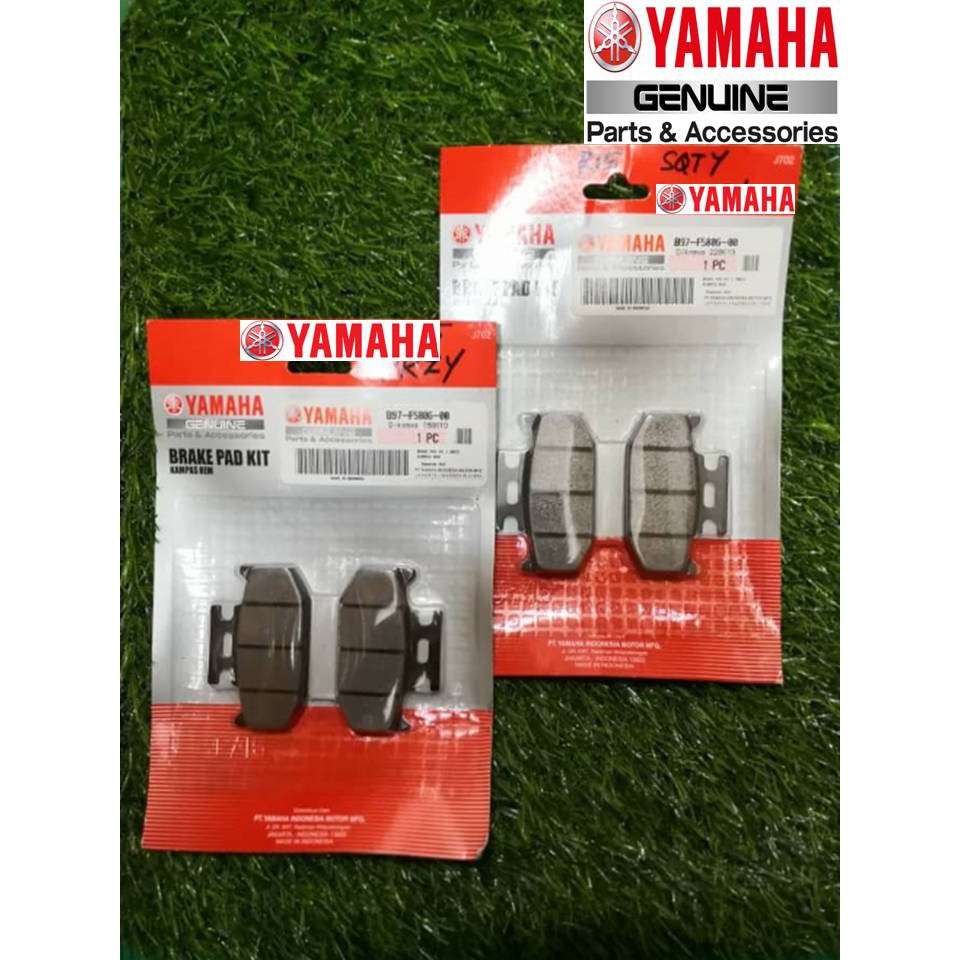 YAMAHA YZF-R15 (REAR) BRAKE PAD KIT 2 (100% ORIGINAL FROM HONG LEONG ...