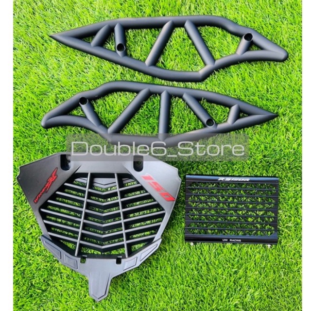 Honda RSX150 Side Engine Cover Carbon Cf + Coolant Cover RSX Radiotor ...