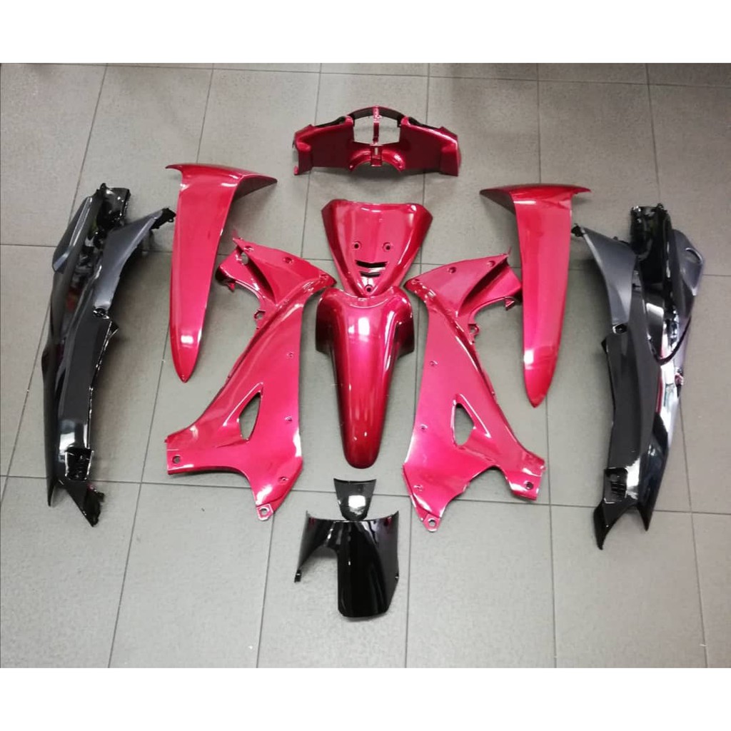 HONDA WAVE 125 COVER SET COLOUR RED | Shopee Malaysia