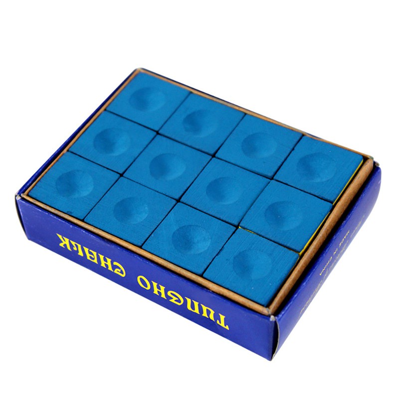 12Pcs Snooker Billiard Chalks Pool Oily Dry Billiard No-slip Chalk ...