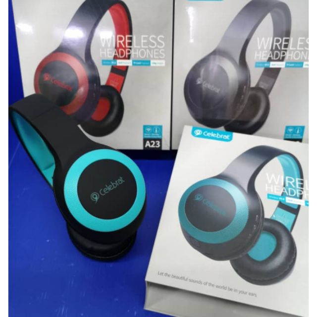Celebrat A23 wireless Bluetooth Heaphones Headsets | Shopee Malaysia