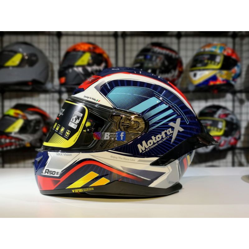Original Motorax R50S Astera MC1 Full Face Helmet | Shopee Malaysia