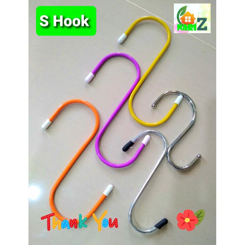 💥1 PC💥Cangkuk besi S penyangkut S hook | Shopee Malaysia