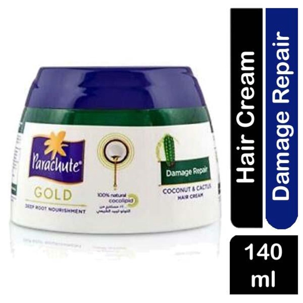PARACHUTE HAIR CREAM DAMAGE REPAIR 140ML | Shopee Malaysia