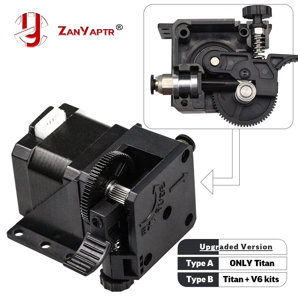ZANYAPTR 3D Printer Titan Extruder Kits for Desktop FDM Reprap MK8 ...