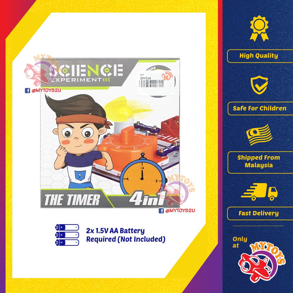 DIY Science Experiment 2-in-1 Fan Blower Timer Early Learning STEM ...