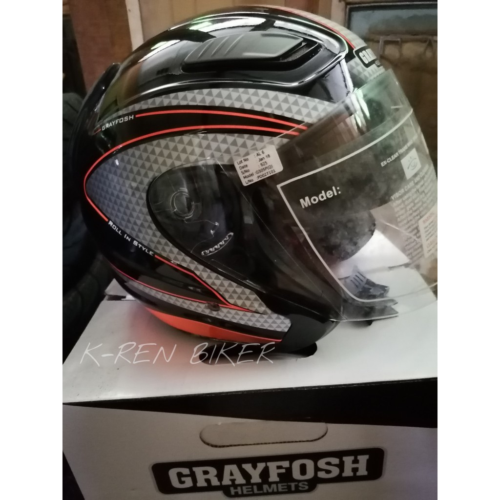 GRAYFOSH HELMET G505DV 💯NEW [HELMET DAMAGE] *4 | Shopee Malaysia