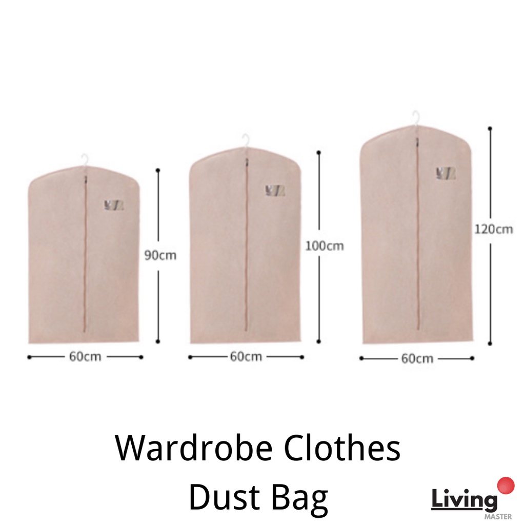Wardrobe Clothes Dust Cover Garment Coat Hanging Transparent Clothing ...