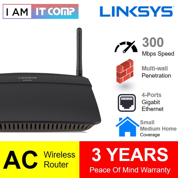 Linksys E1700 N300 Wi-Fi Router ( E1700-AP ) | Shopee Malaysia