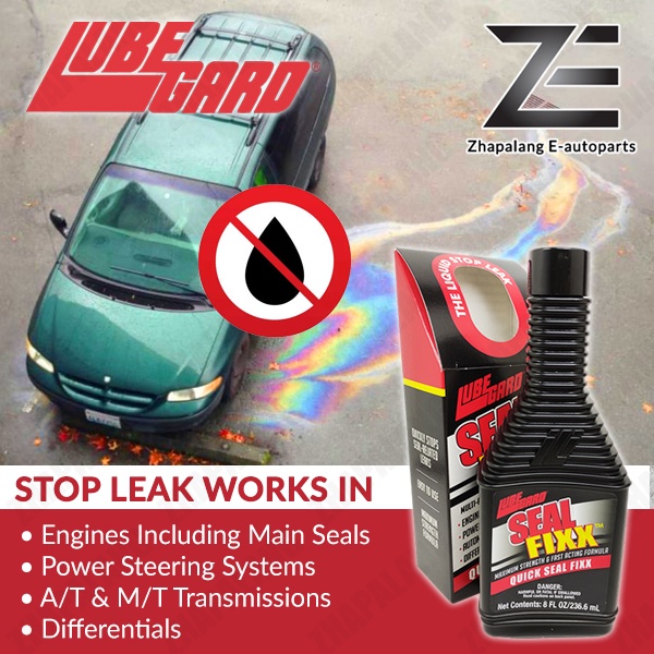 LUBEGARD SEAL FIXX Oil Stop Leak 236ml 4 IN 1 Engine Gear Box Power ...