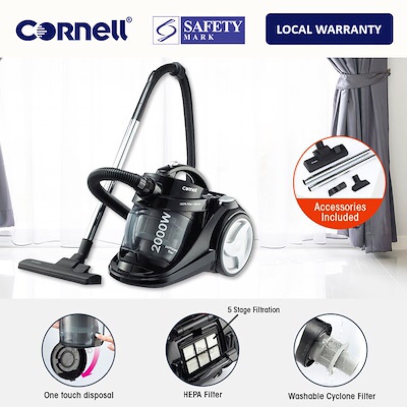 Cornell Model CVC-PH2000CH Vacuum cleaner 2000W | Shopee Malaysia