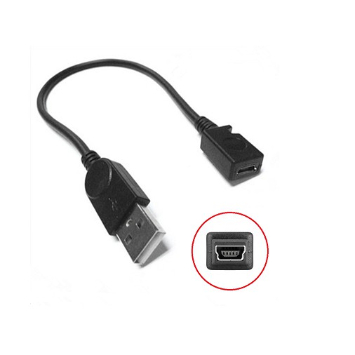 USB Cable Type AM to Mini B Female | Shopee Malaysia