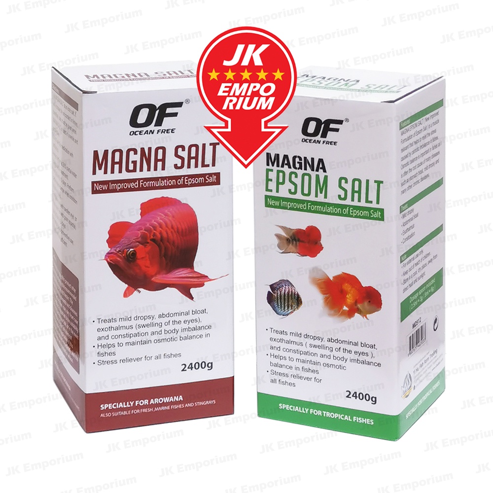 Ocean Free Magna Salt Epsom Salt 600g 1200g 2400g OF Treatment Salt For ...