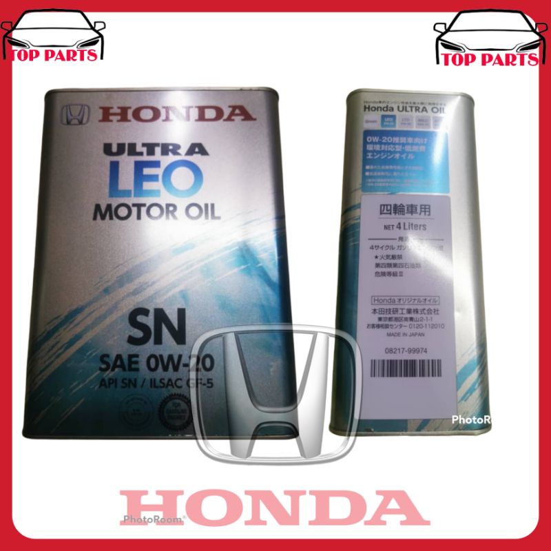 HONDA ULTRA LEO SN 0W20 FULL SYNTHETIC 4LITER | Shopee Malaysia