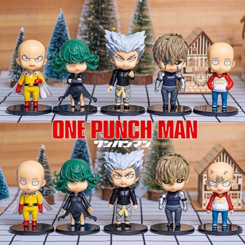 One Punch Man Saitama Genos Tatsumaki Garou Mini Figure Decoration ...