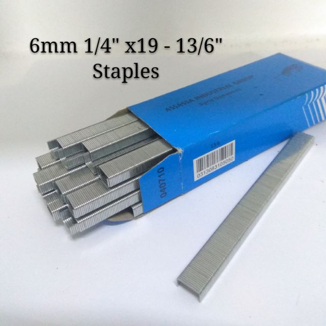Staples Nail 6mm 1/4" x 19 x 5000pcs (1 Box) | Shopee Malaysia