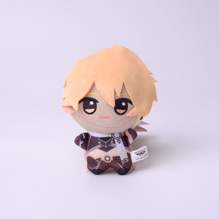 10CM Genshin Impact Tartaglia Zhong Li Fischl Traveler Plush Keychain ...