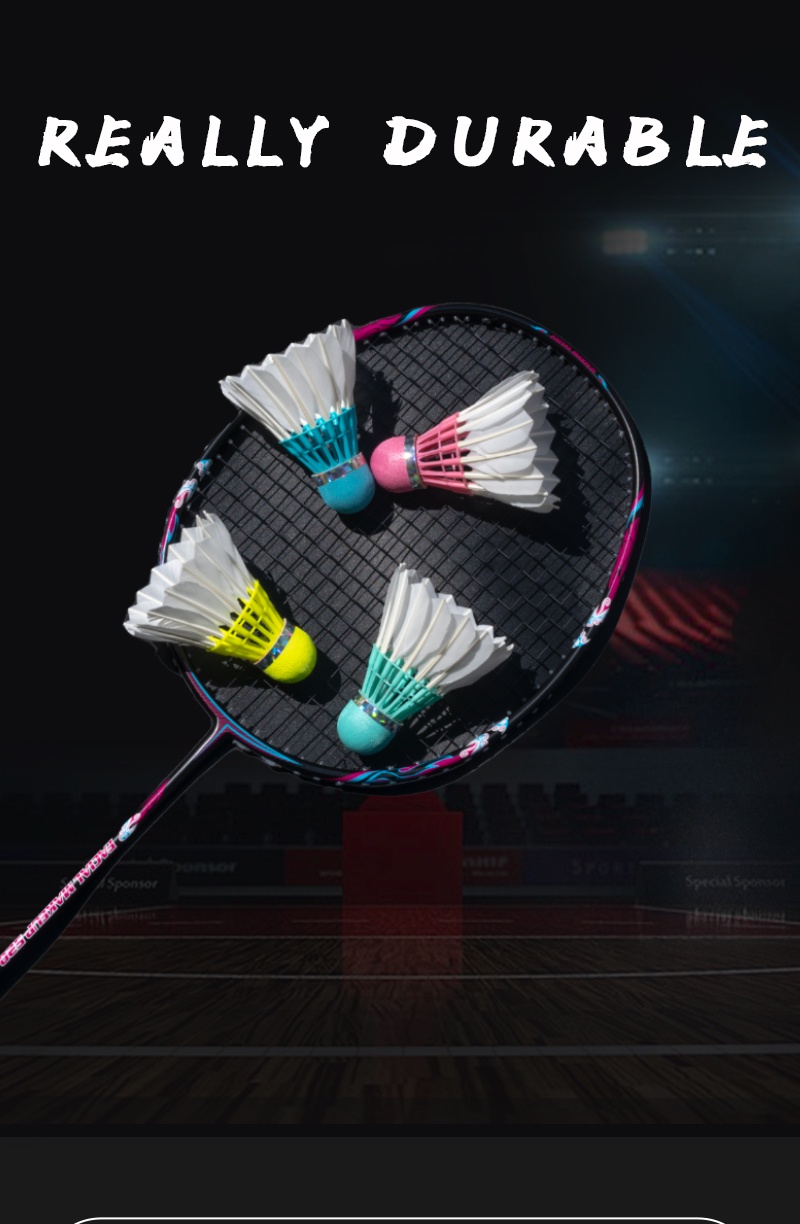 ALPSPORT 4 Colors 3-Stage Badminton Stable and Durable Quality Goose ...