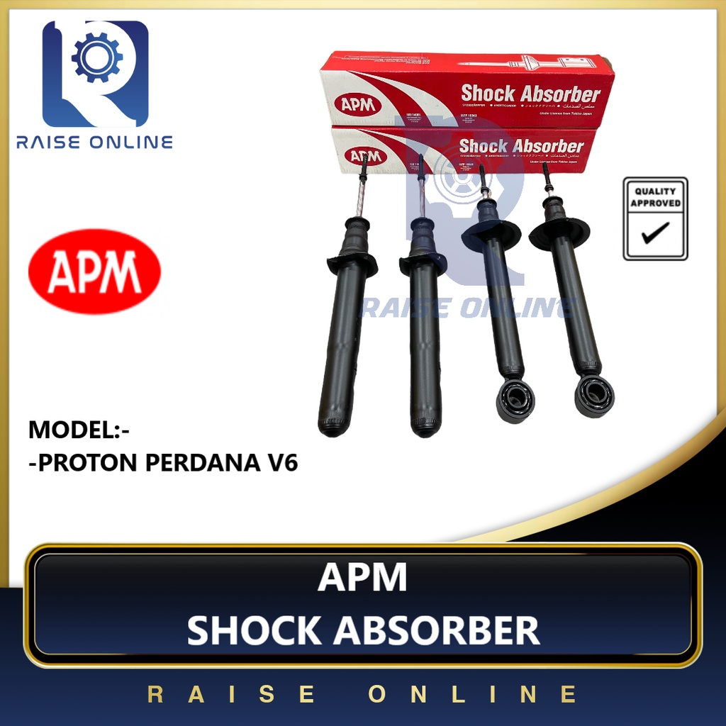 ORIGINAL APM FRONT AND REAR SHOCK ABSORBER ( GAS ) PROTON PERDANA V6 ...