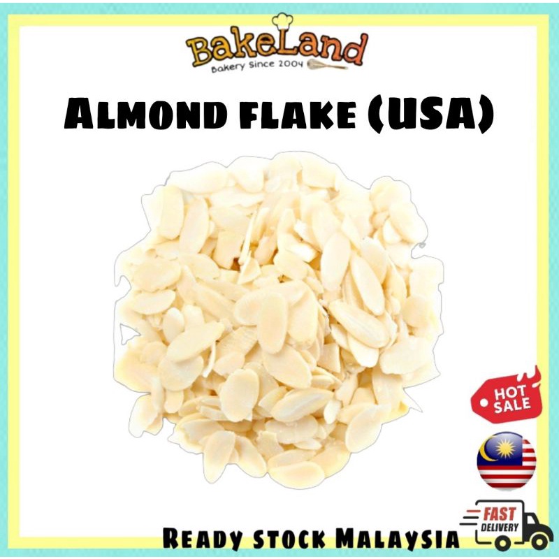 ALMOND FLAKE SLICE BADAM KEPING (RAW INGREDIENTS) | Shopee Malaysia
