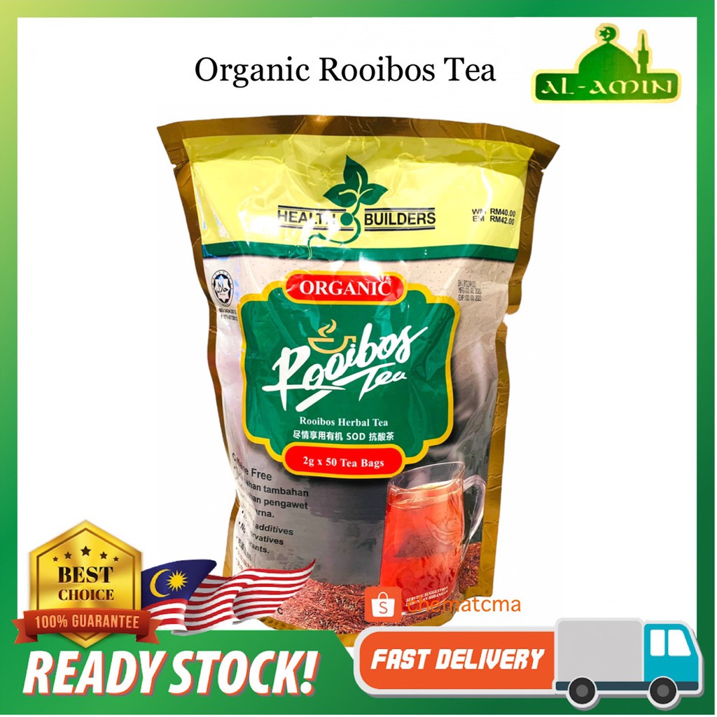 🔥ORGANIC ROOIBOS HERBAL TEA 50 TEA BAGS🔥 [READY STOCK]💯 | Shopee Malaysia