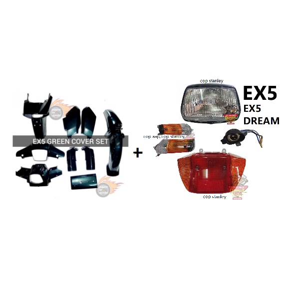 REMPIT Ex5 High Power Ex5 Dream Cover Set (10 COLORS) Coverset Bodyset Caver set Original honda ...