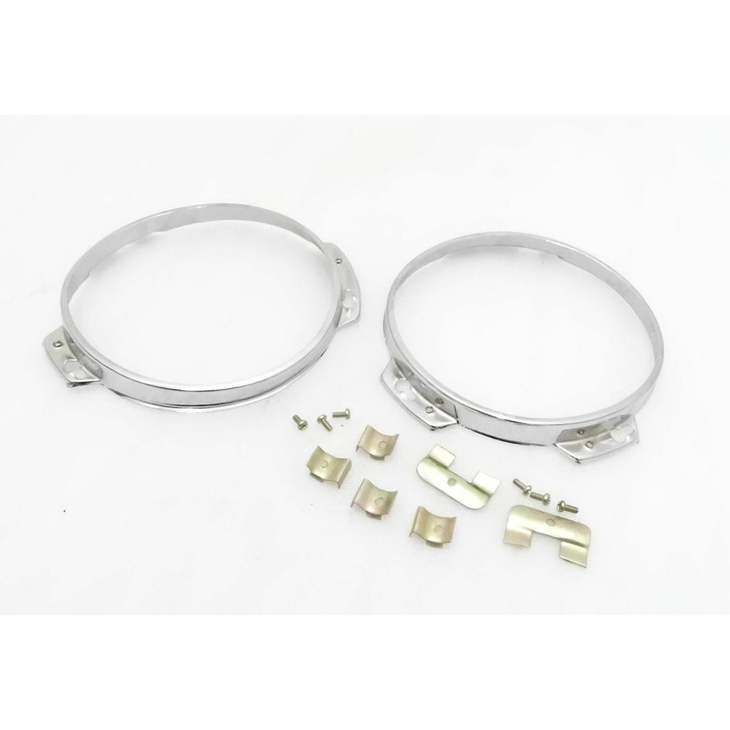 Suzuki Jimny Gypsy Headlight Head Lamp Chrome Bezel Ring Rim Set ...