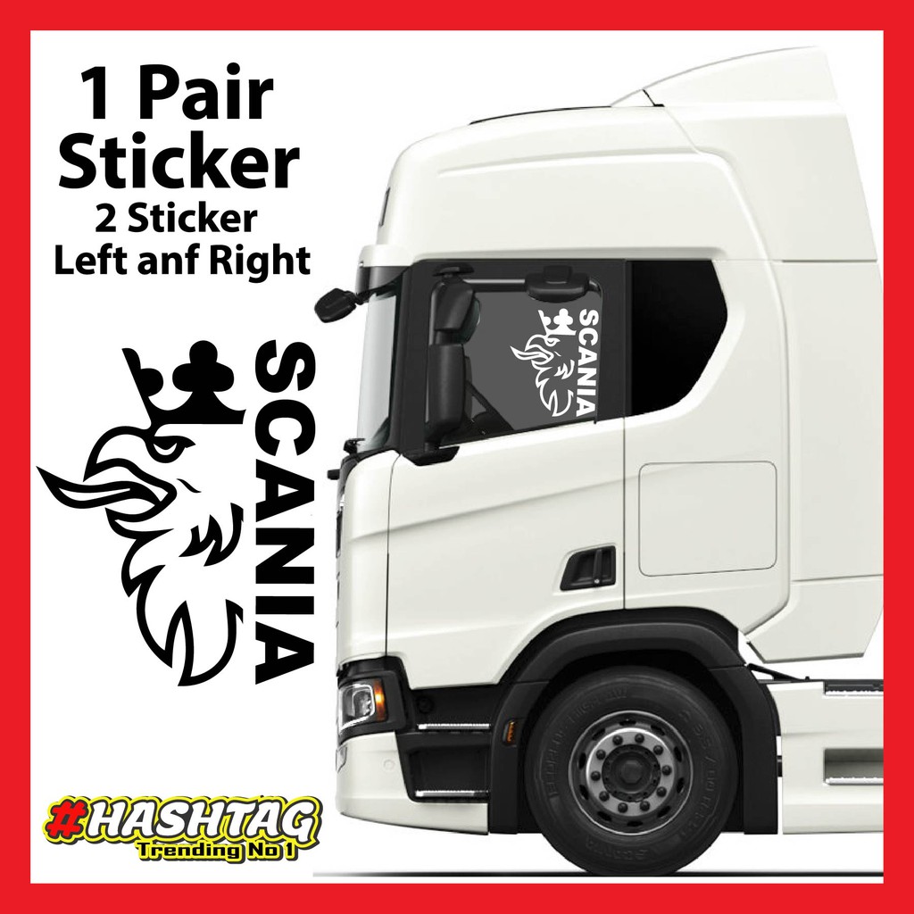 Scania Side Window Sticker, Scania Logo Sticker, Abang Lori Sticker ...
