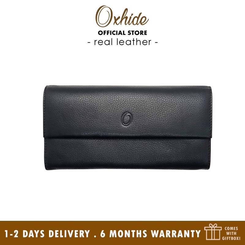 Oxhide Women Wallet Long Purse 100% Genuine Leather Dompet Wanita Lady ...