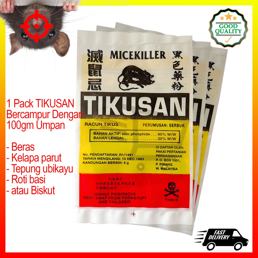 Tikusan Mice Killer / Rat Powder Rat Killer / Racun Tikus / Ubat Tikus ...