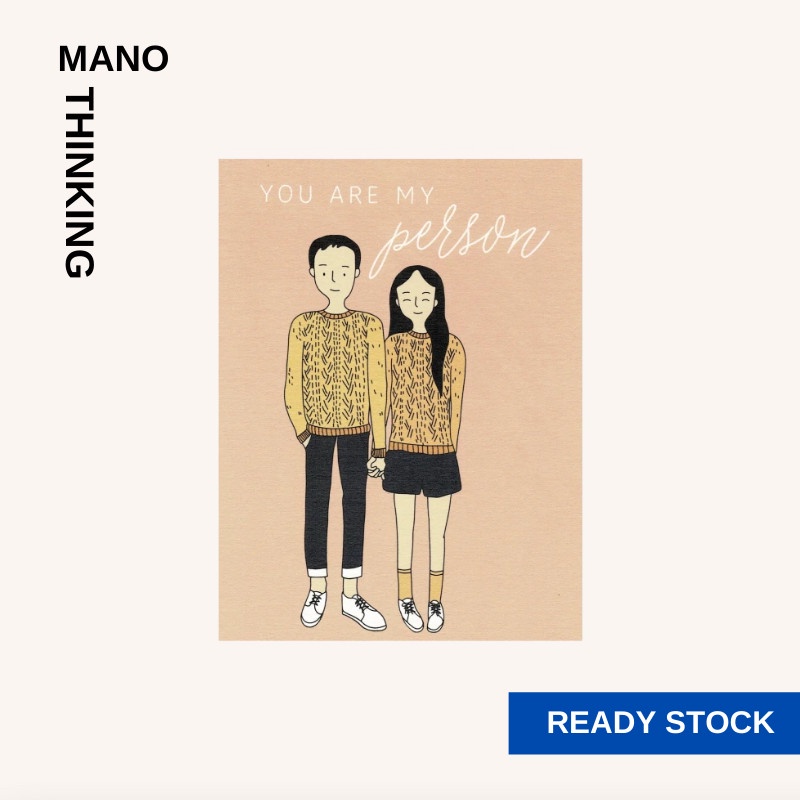 Mano Thinking Greeting Cards: You Are My Person | Shopee Malaysia