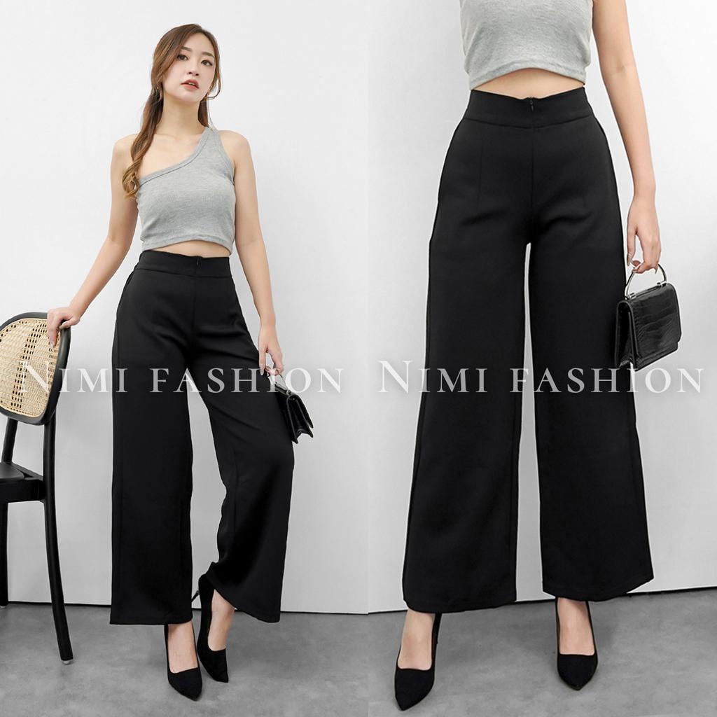 Nimi - Scuba HighWaist Culottes Pants Women's Culottes | Shopee Malaysia