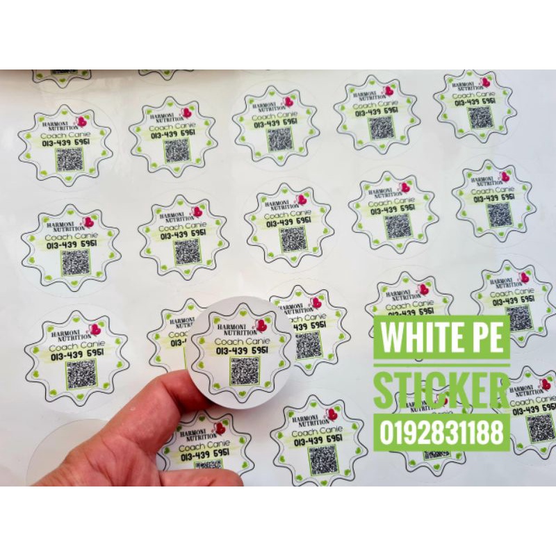 Sticker Label Printing 50mm X 50mm | Shopee Malaysia