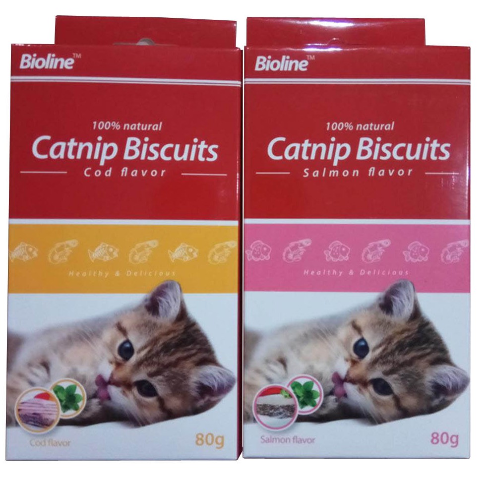 Bioline Natural Catnip Biscuits 80g (New Packaging) | Shopee Malaysia