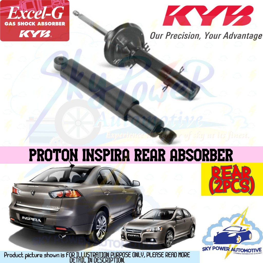PROTON INSPIRA (P390A) / MITSUBISHI LANCER (CY4A) KAYABA (KYB) EXCEL G GAS SHOCK ABSORBER (REAR ...