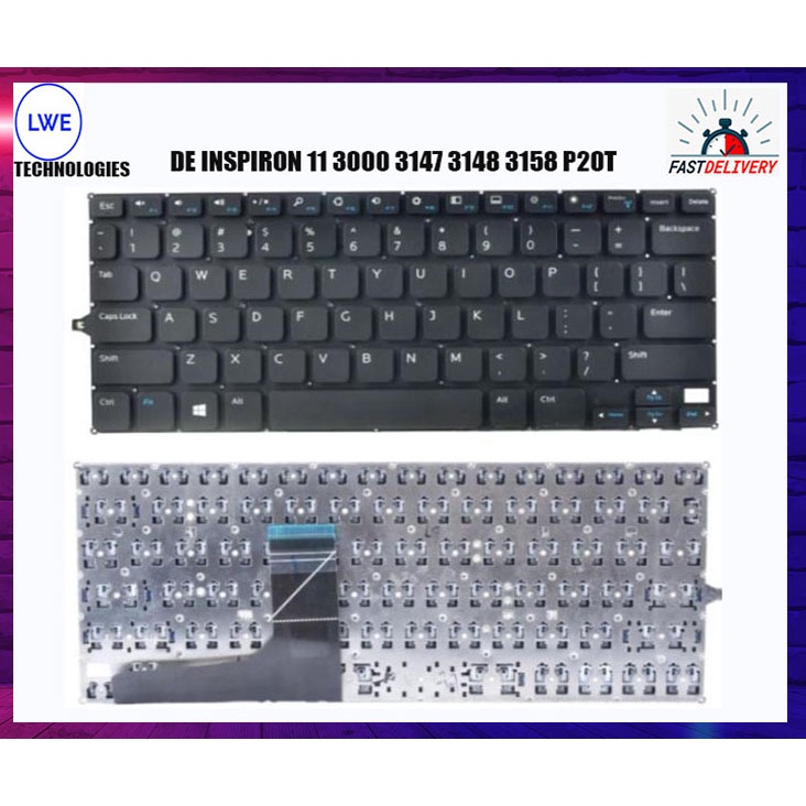 DELL Inspiron 11 3000 3147 11 3148 3138 P20T 3158 7130 Laptop Keyboard ...